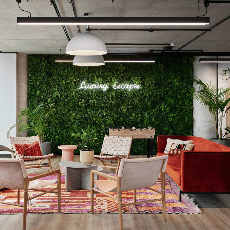 The result was a two-part project that combined artificial green walls ...